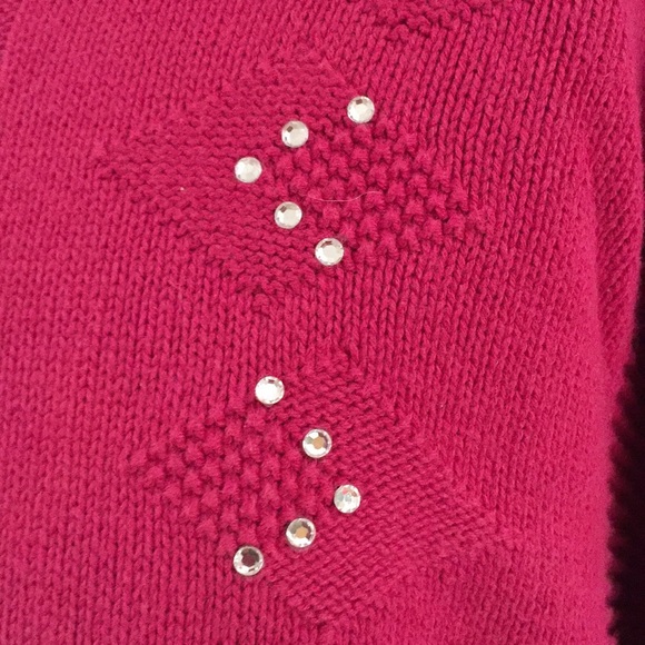 Sweaters | Cable Knit Rhinestone Embellished Sweater | Poshmark